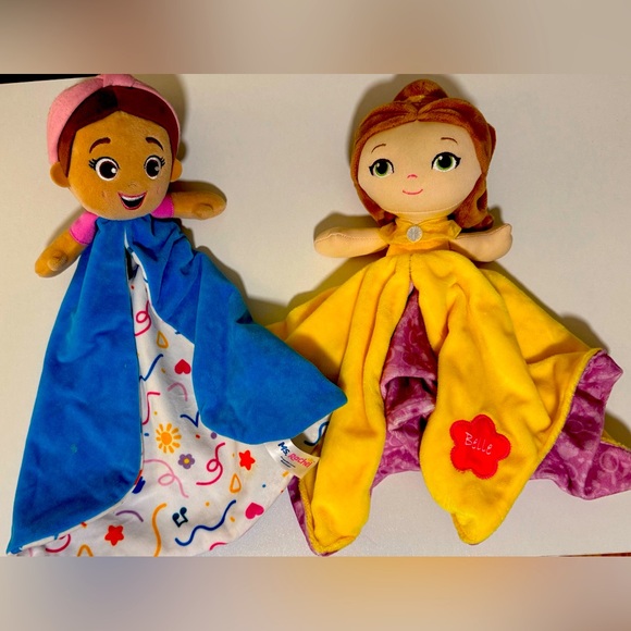 Disney | Toys | Disney Princess Belle Ms Rachel Plush Dolls Bundle ...